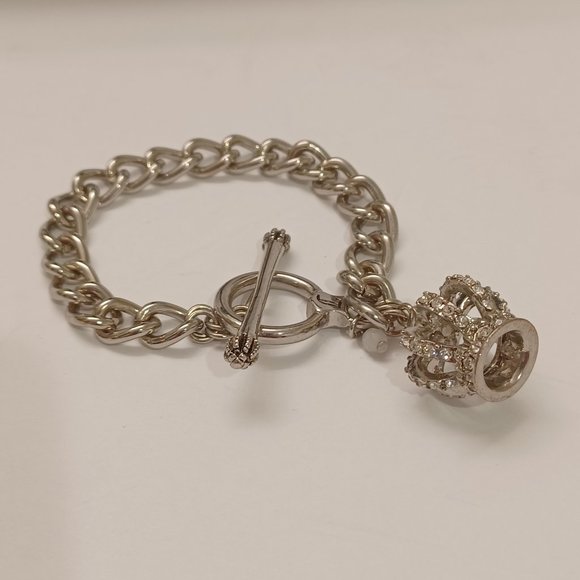 Juicy Couture | Jewelry | Juicy Couture Chunky Rhinestone Crown Charm ...